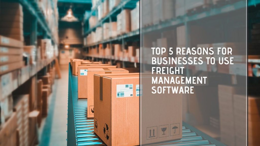 Reasons to use freight management software - Tech Collective